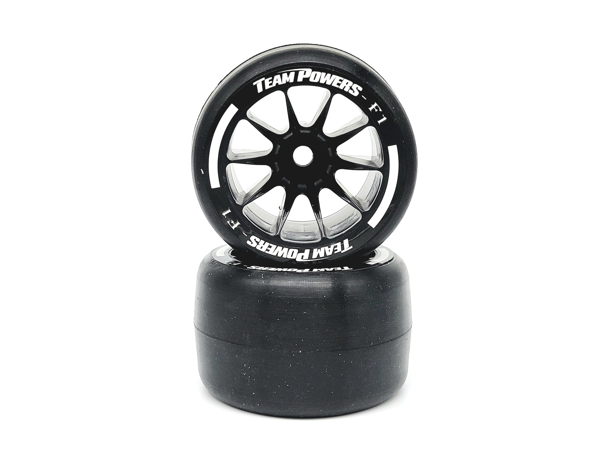 Team Powers F1 Rear Wheels & Tires Onroad Formula Soft Compound (34R ...